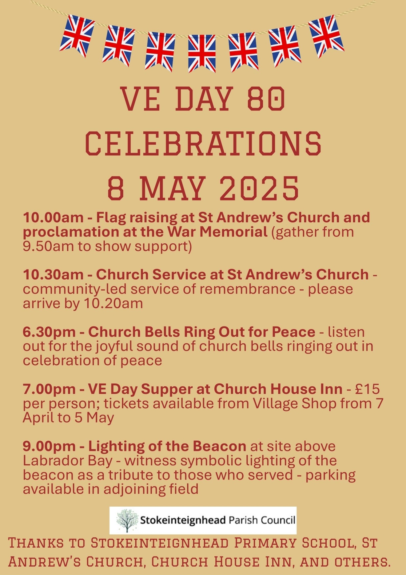 V E Day 80 – Stokeinteignhead Parish Council